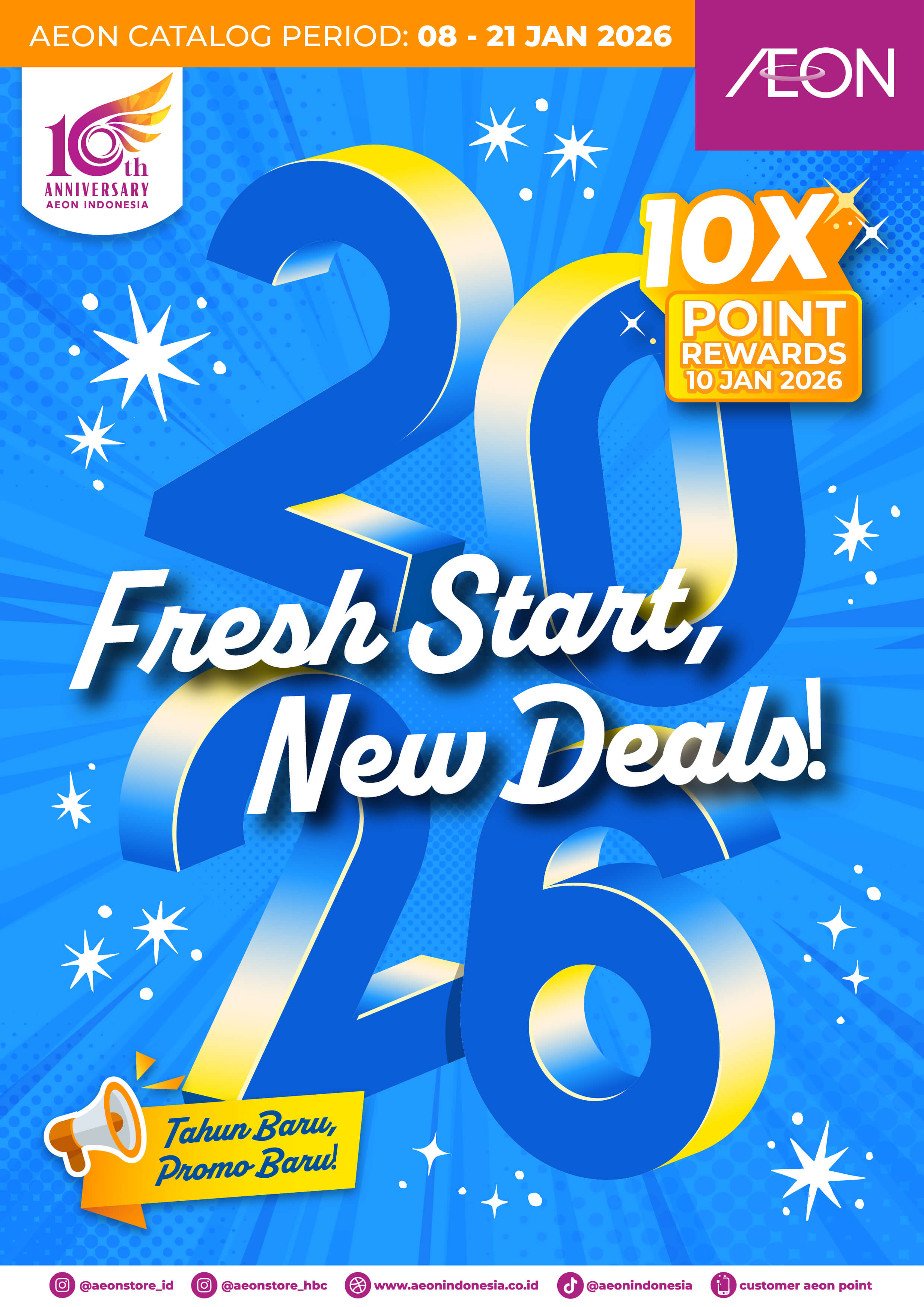 COVER — FLYER FRESH START 2026 — 08 – 21 JAN 2026 – RAISA AEON Indonesia